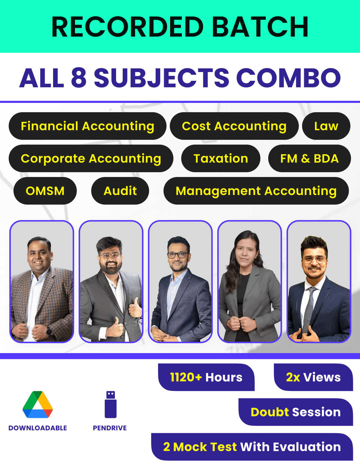 CMA Inter All 8 Papers (I.A) | Navin Classes